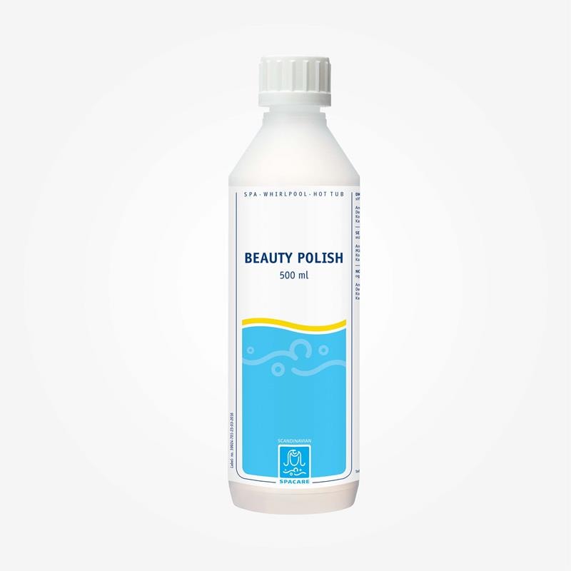 Beauty polish polermedel ger en blank och tålig yta i spabad